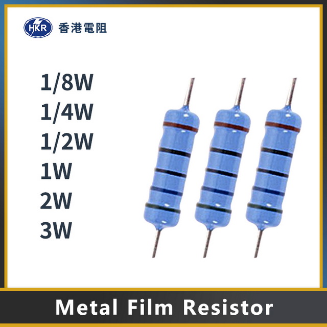Tinned iron cap Cylindrical 1W Metal film fixed resistor from China ...
